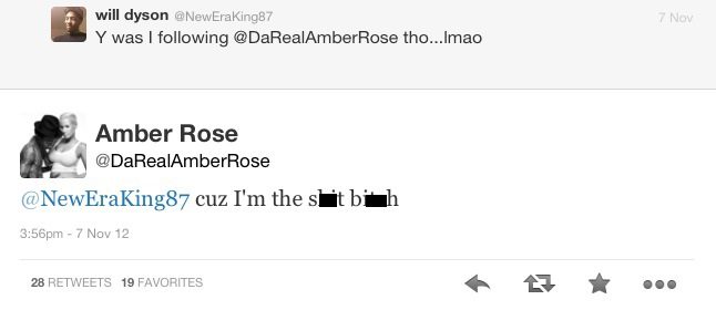 A Pregnant Amber Rose Gets Feisty & Drags One of Her Twitter Followers