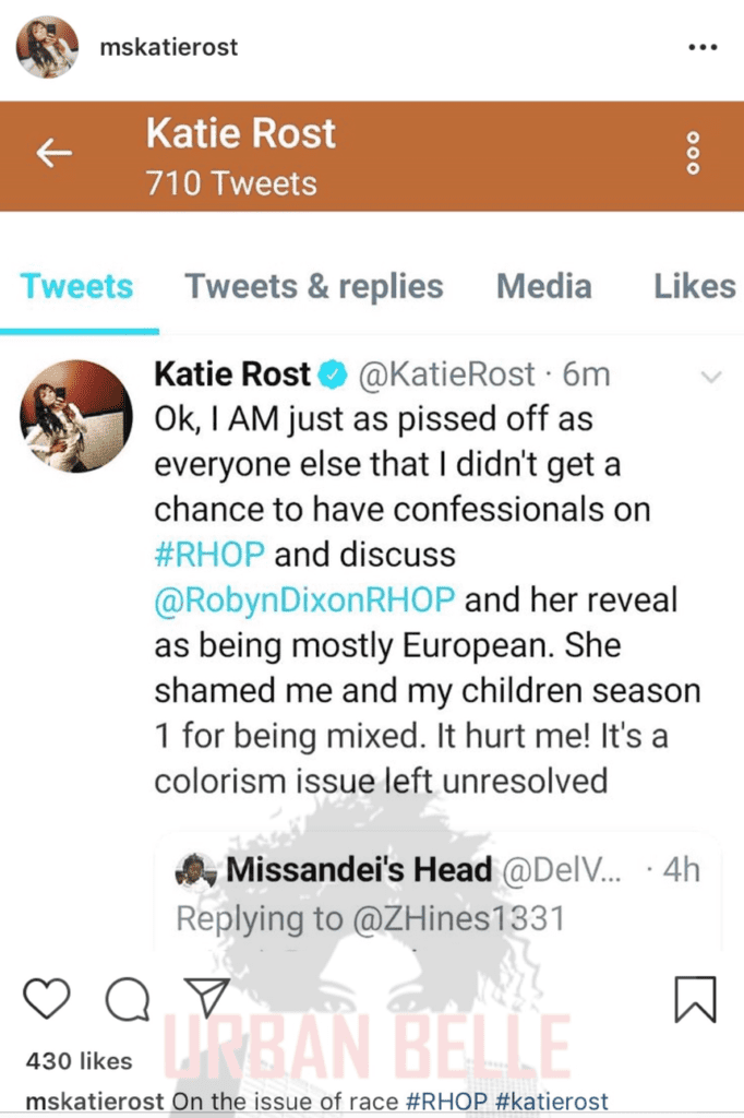 Katie From RHOP Clashes with Robyn on Instagram