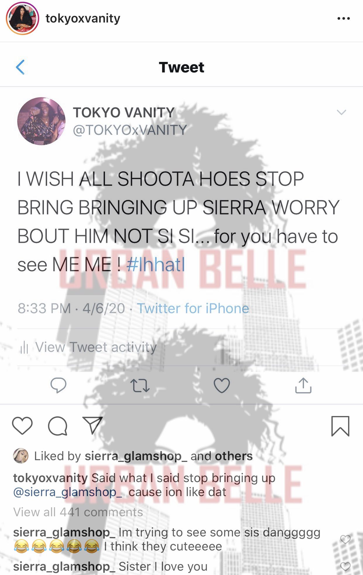LHHATL Star Tokyo Vanity Sends Warning to Shooter's Women + Kiyomi ...